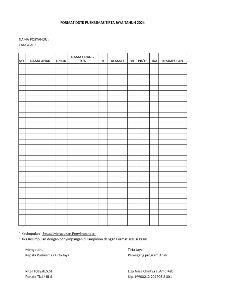 Format DDTK 2024 | PDF