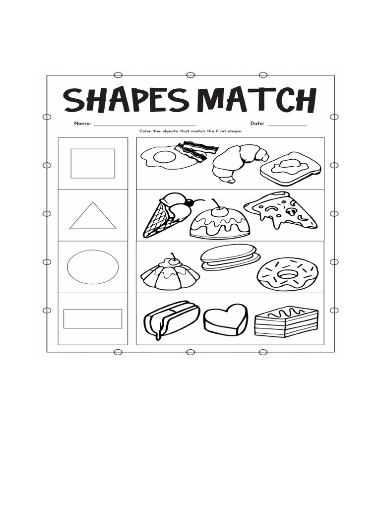 Kindergarten Shapes Homework Sheet - 98833.jpg | PDF