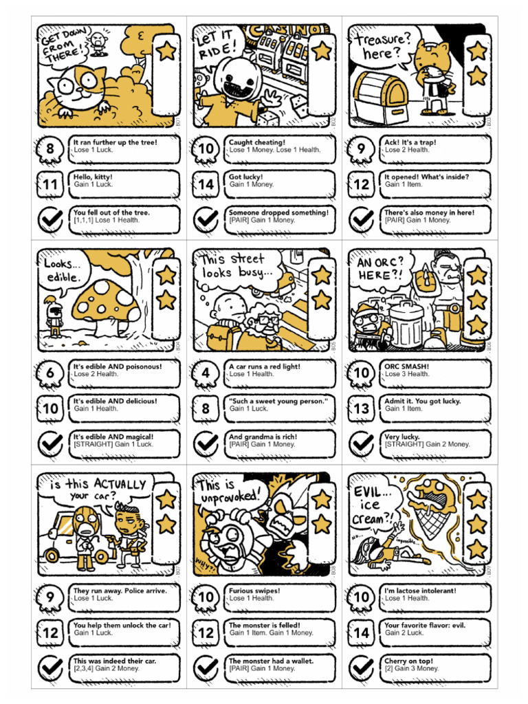 Quests Over Coffee - Single Sheet v2 | PDF