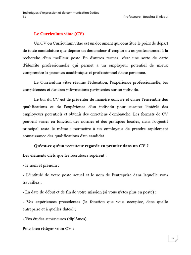 Lécrit Professionnel 4 | PDF