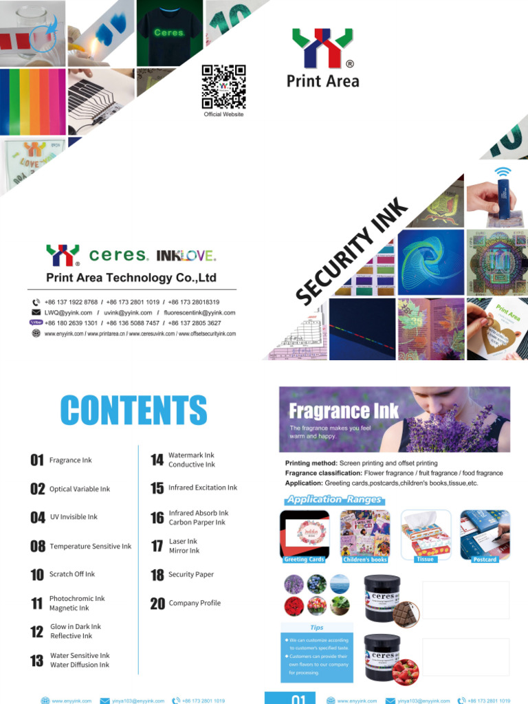 Security Ink Catalogs | PDF