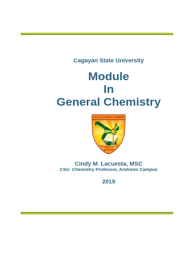 CSU Module Stoich - Cindy | PDF