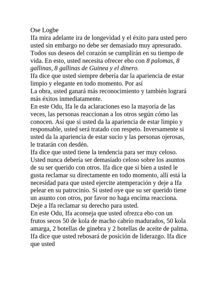 1 Ose Ogbe | PDF