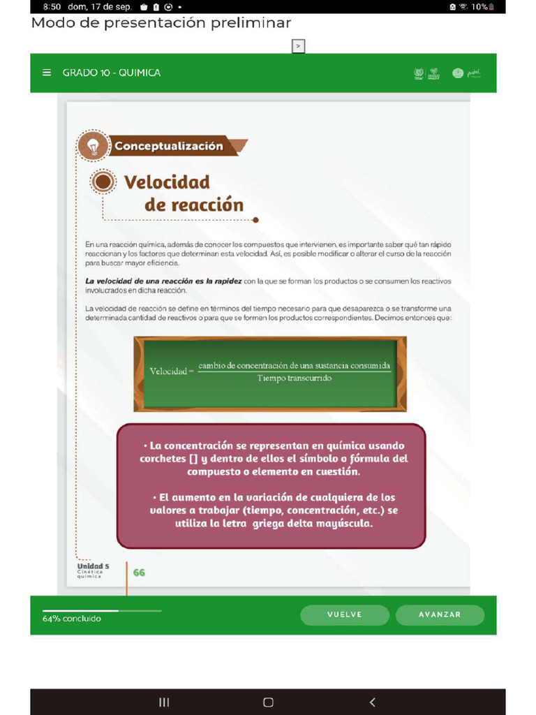 Velocidad de Reacción | PDF