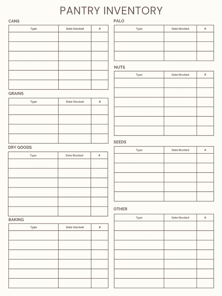 Pantry | PDF