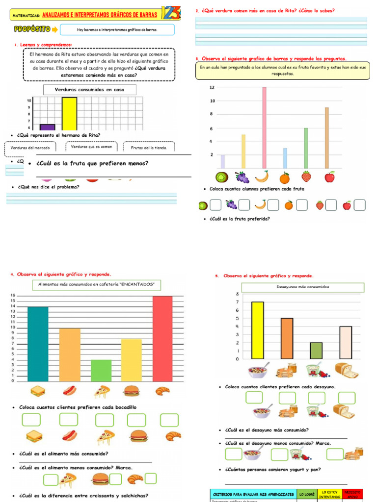 S7 - MAT-Ficha - 1-Interpretamos Gráficos de Barras Del 22 Al 26-04-24 ...