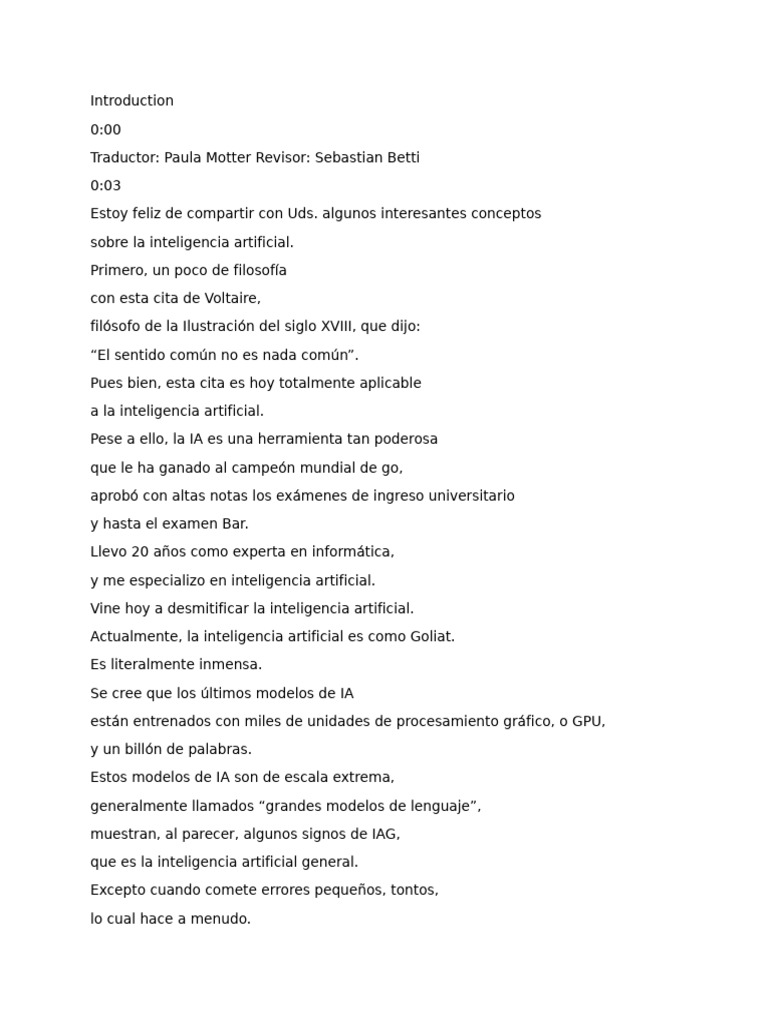 Why AI Is Incredibly Smart and Shockingly Stupid - Yejin Choi - TED | PDF