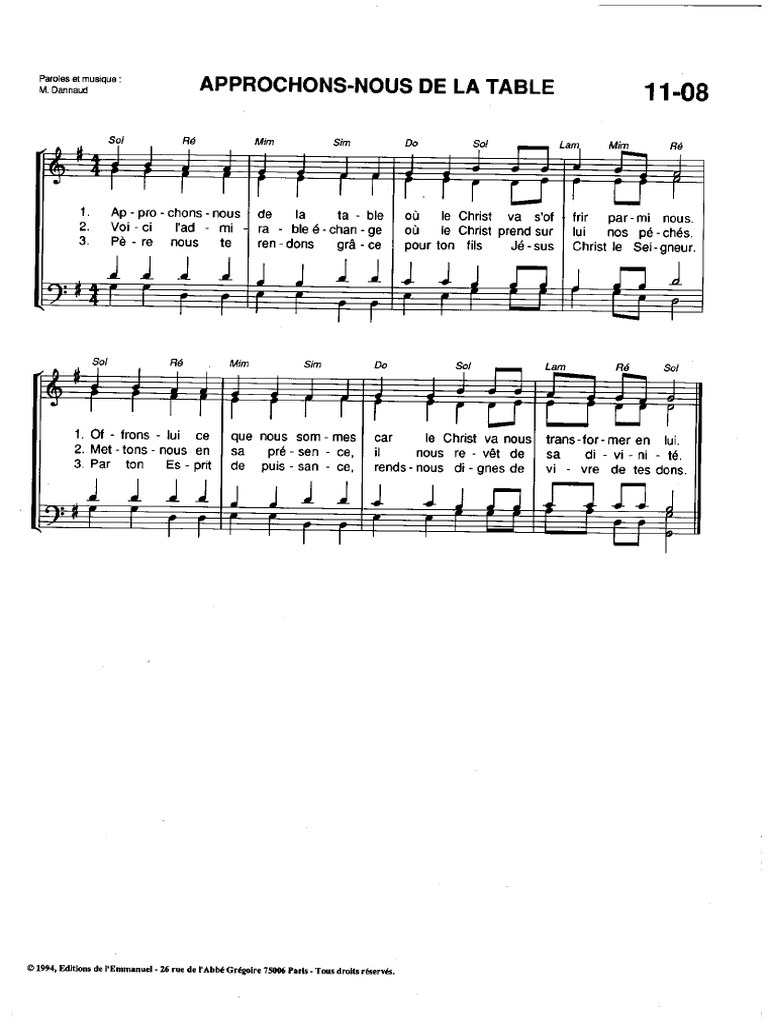 Approchons-Nous de La Table | PDF