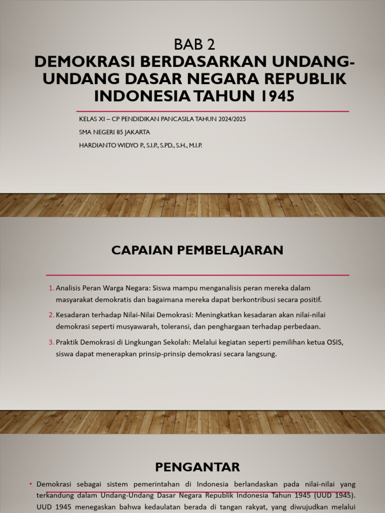 Materi Bab 2 Kelas XI CP 2024 | PDF