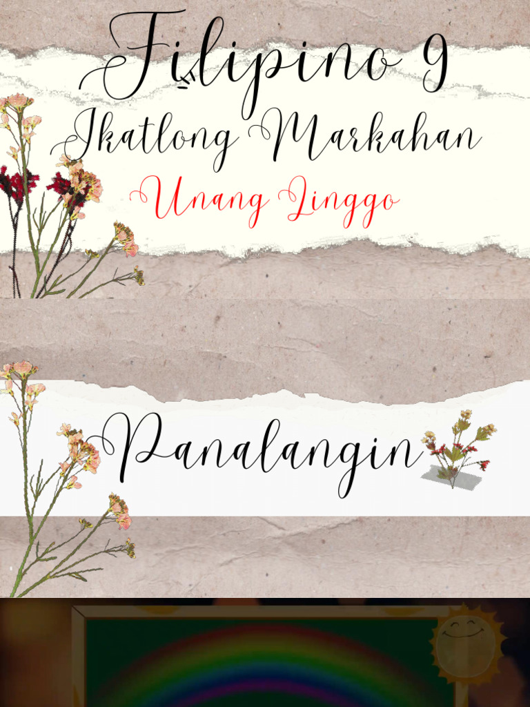 Filipino 9 Quarter 3 Week 1 Parabula | PDF