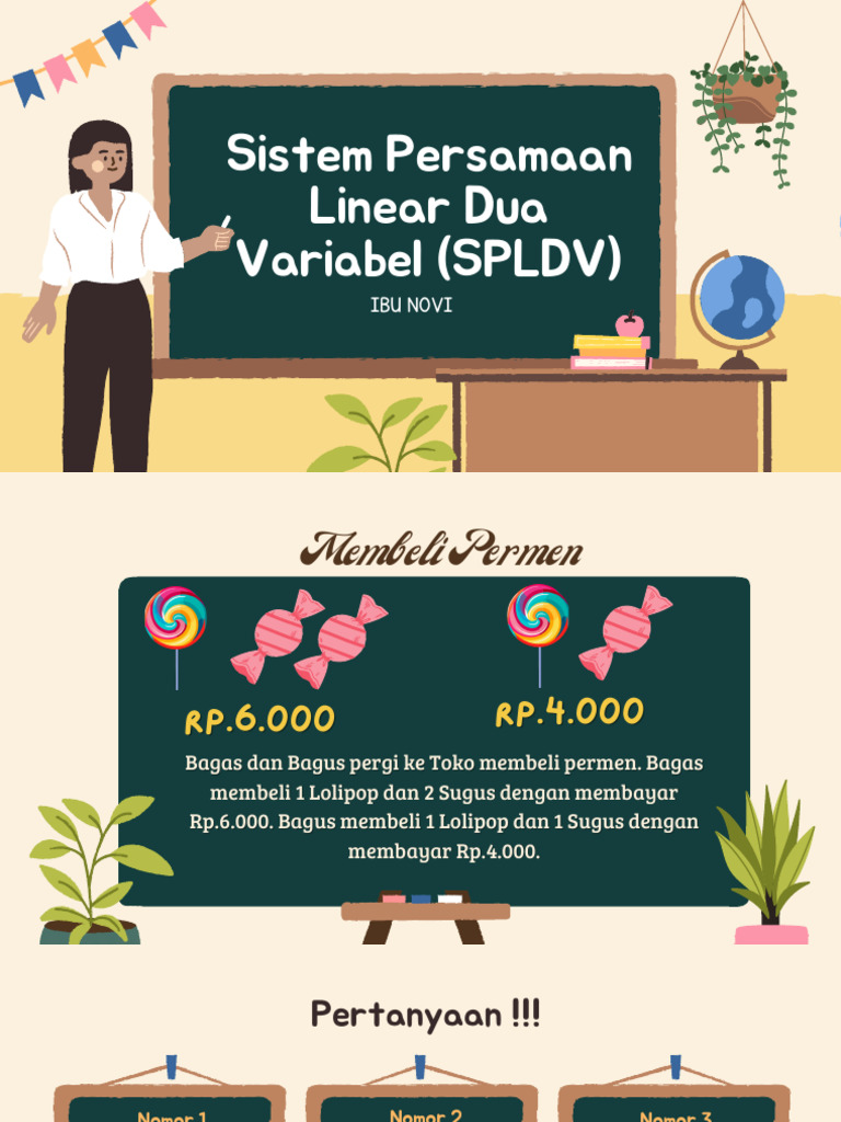 Presentasi SPLDV | PDF | Language Arts & Discipline | Teaching Methods & Materials
