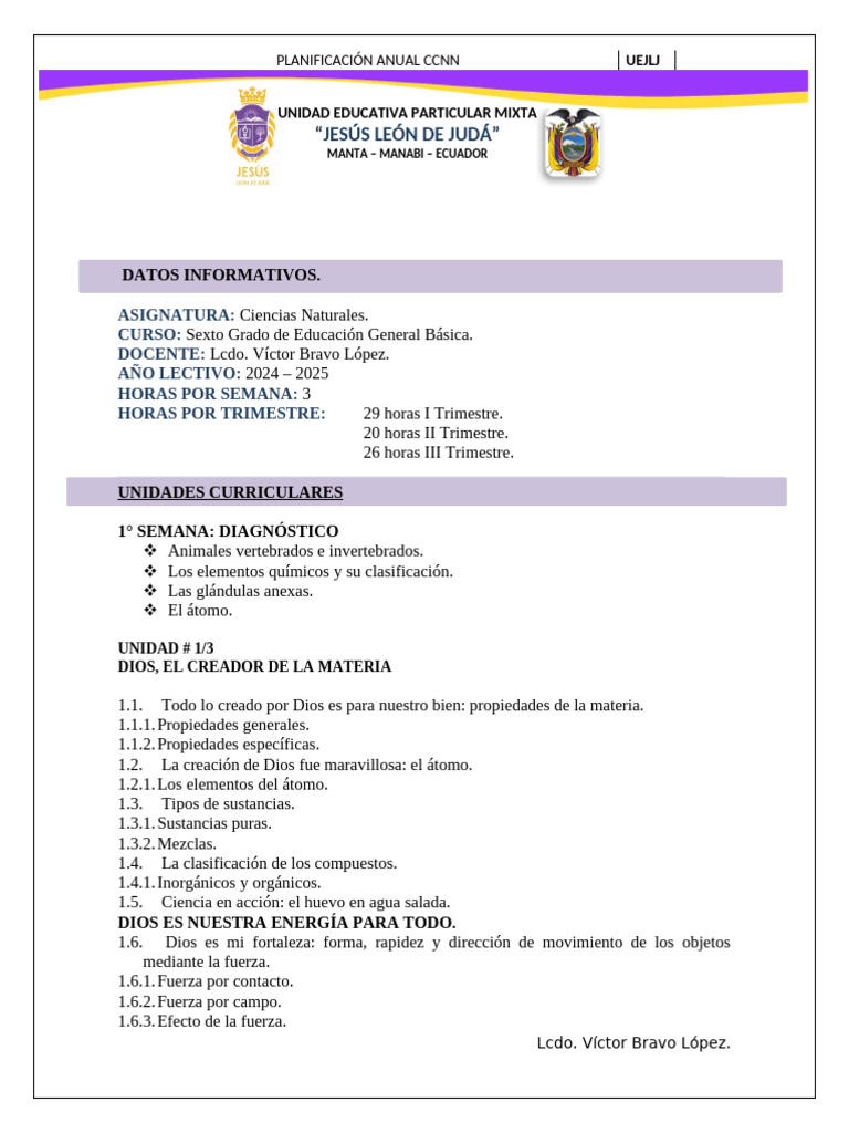 Plan Anual CCNN 2024 | PDF