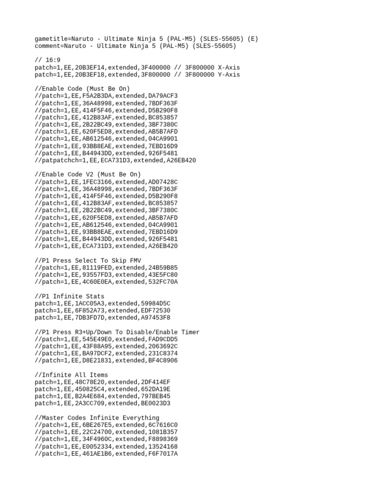 C071D4C1 Pnach | PDF