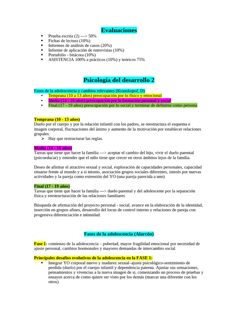 Psicología Del Desarrollo 2-1 | PDF