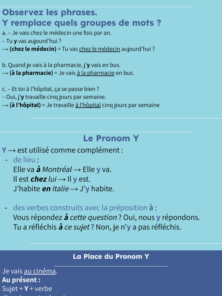 Y Il Faut Devoir | PDF