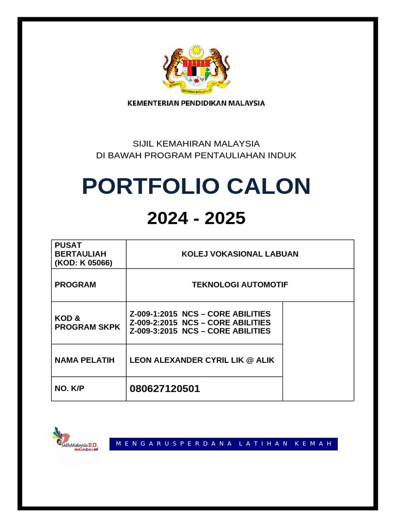 Cover Portfolio Core Abilities | PDF