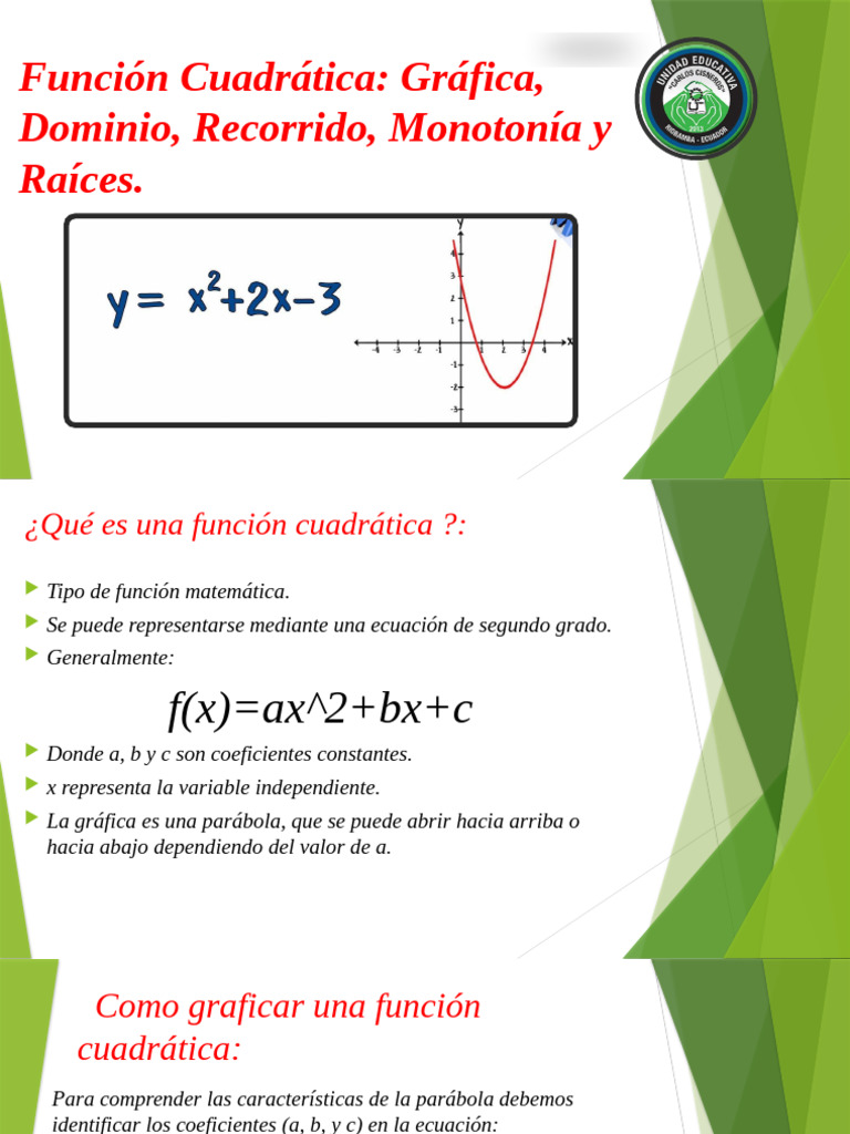Función Cuadrática N01. | PDF