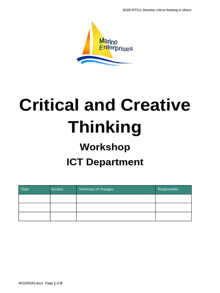 Workshop Preparation Template Que 2 Pdf