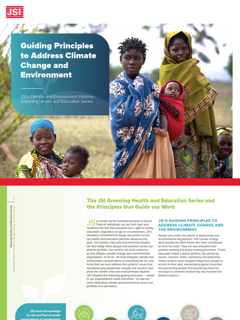 JSI Climate Guiding Principles - Dec2023 | PDF
