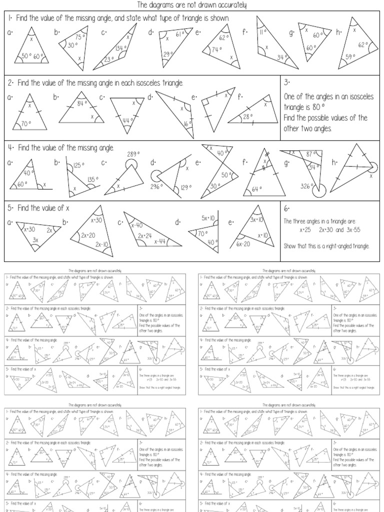 Angles in Triangles | PDF