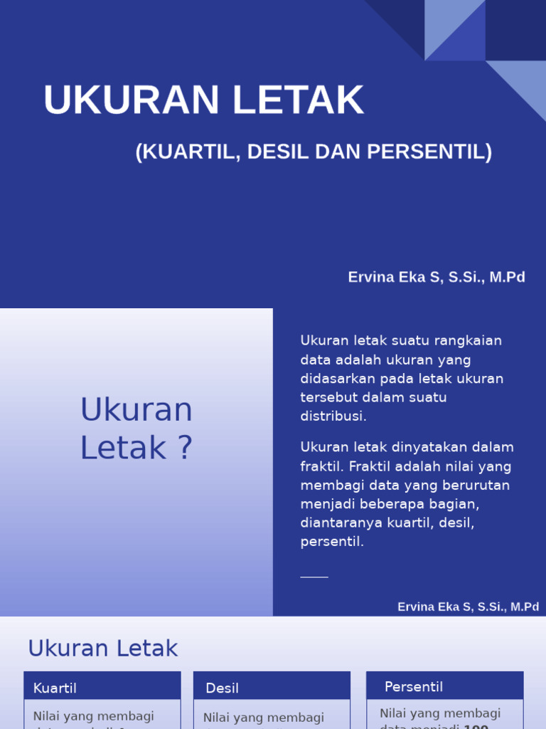 UKURAN LETAK - Data Tunggal | PDF