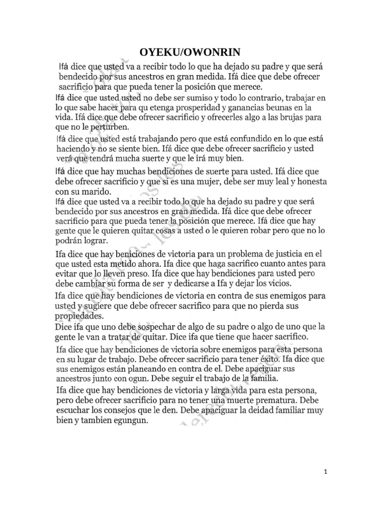 6 Oyeku-Owonrin | PDF