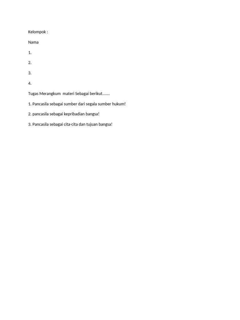 Tugas 1 PKN Kls 8 | PDF