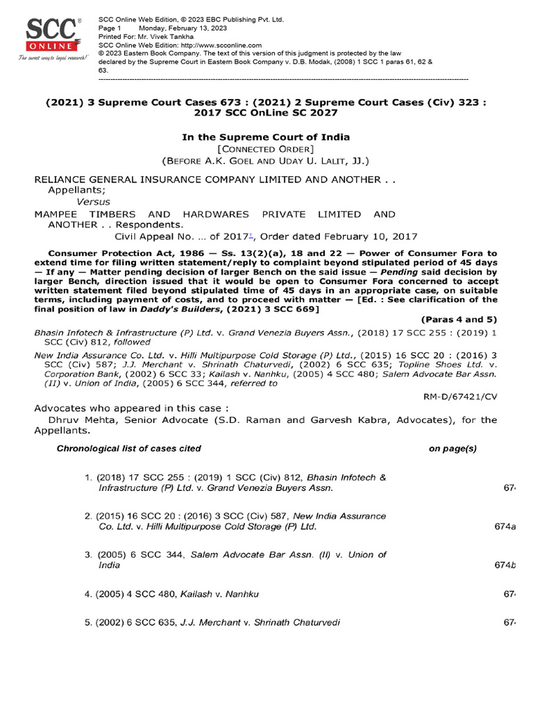 Supreme Court Ruling: Eastern Book Co. | PDF | Technology & Engineering ...