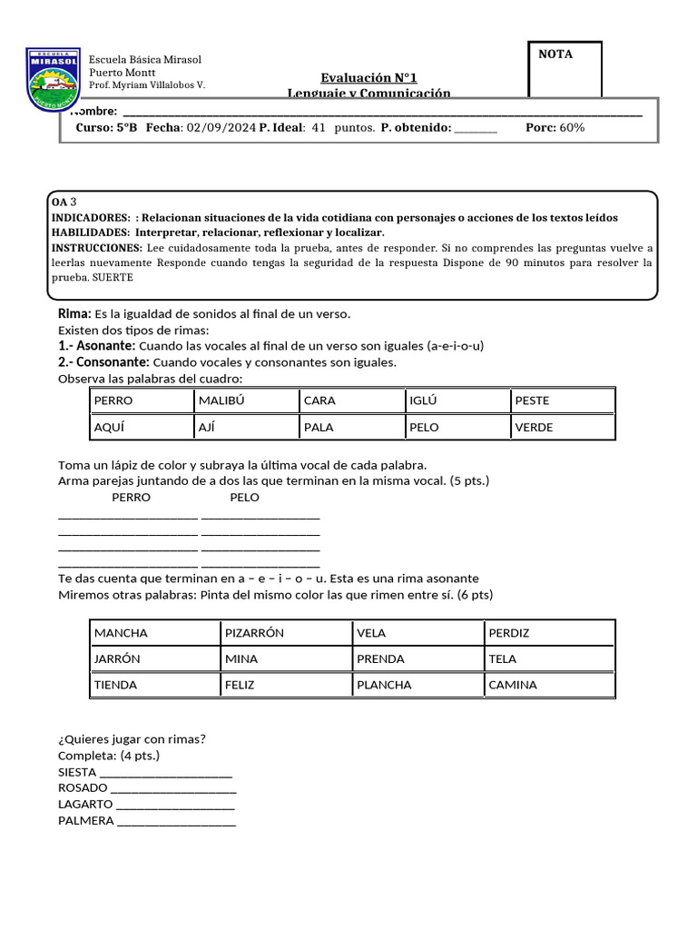 N°1 Rimas | PDF