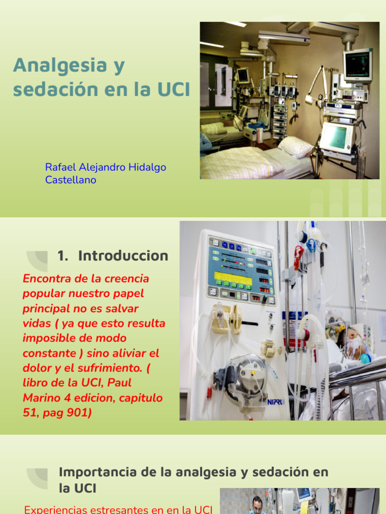 Analgesia y Sedacion en UCI | PDF