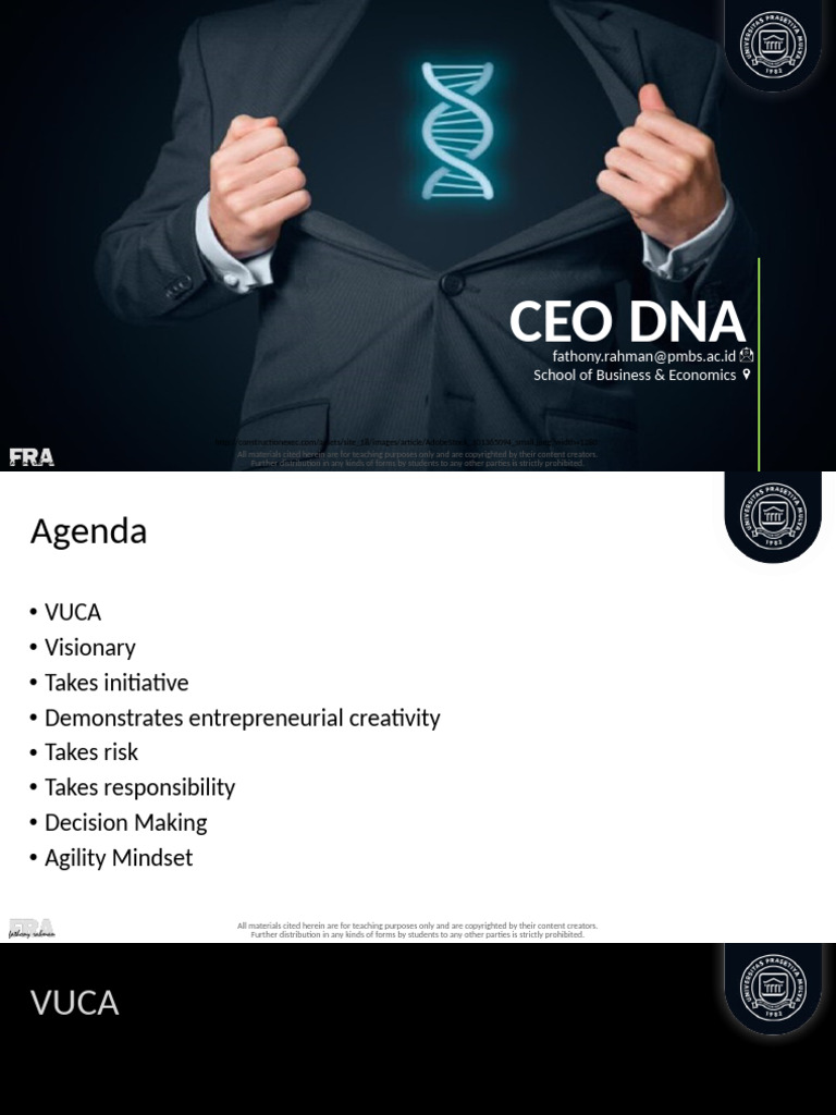 Modul 1 - Karakter CEO | PDF