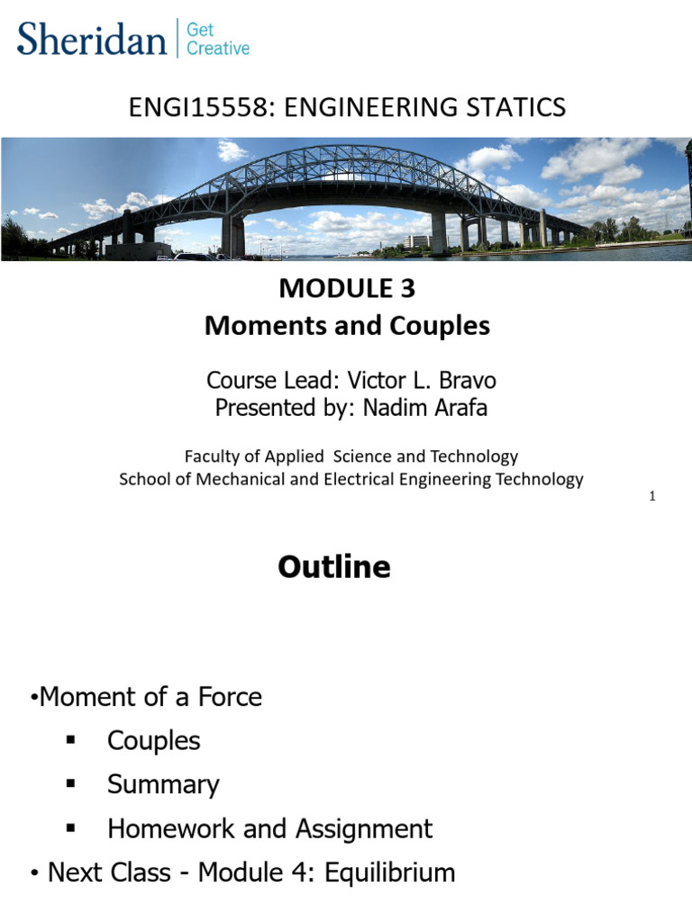 Module 3 - Moments and Couples | PDF