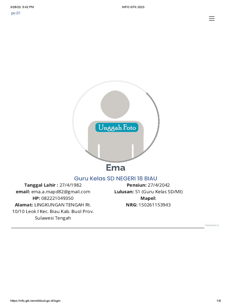 Info GTK 2023 Ema | PDF