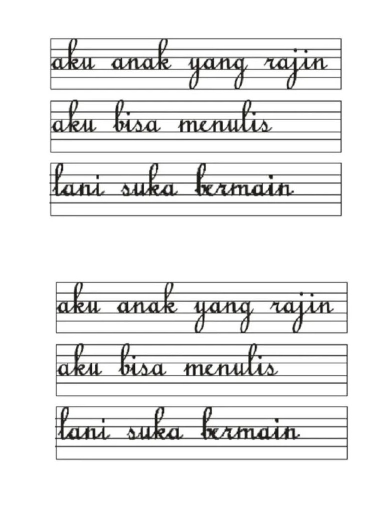 Huruf Tegak Bersambung | PDF