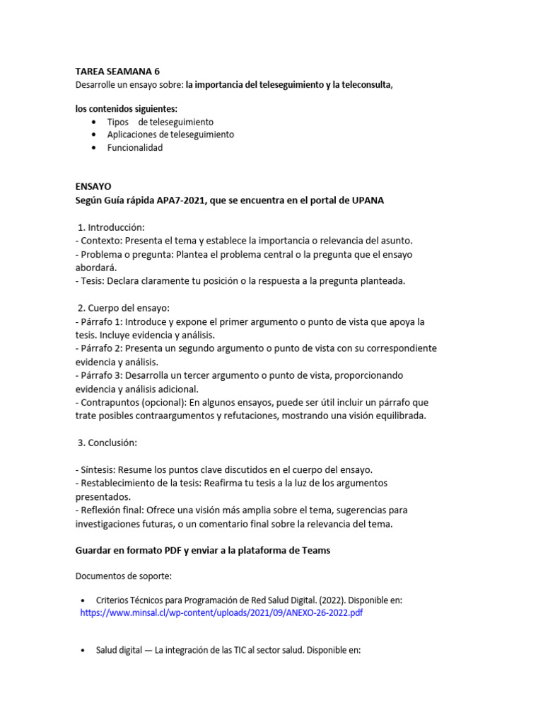 Tarea Semana 6 TICS | PDF