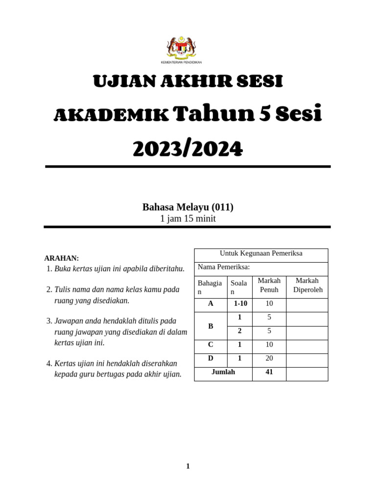 Tahun 5 Kump 3 | PDF