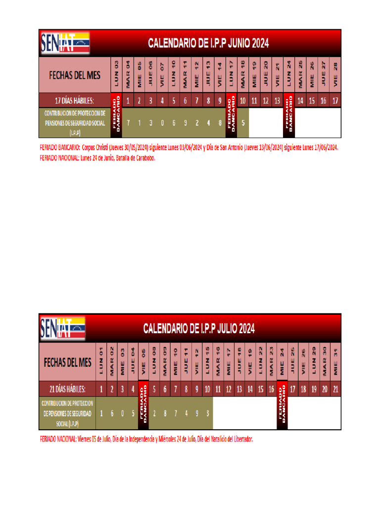 Calendario I.pp 2024 | PDF