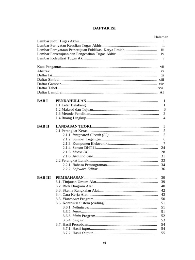 Daftar Isi | PDF