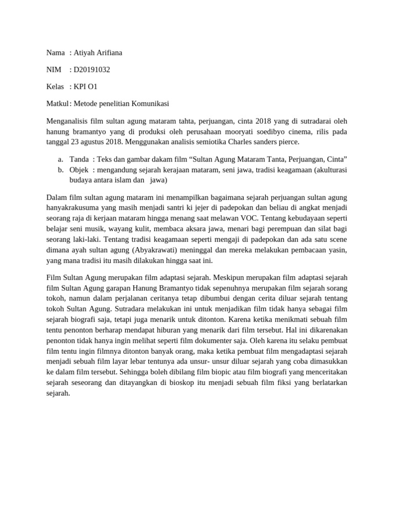 Atiyah Arifiana D20191032 MPK2 | PDF