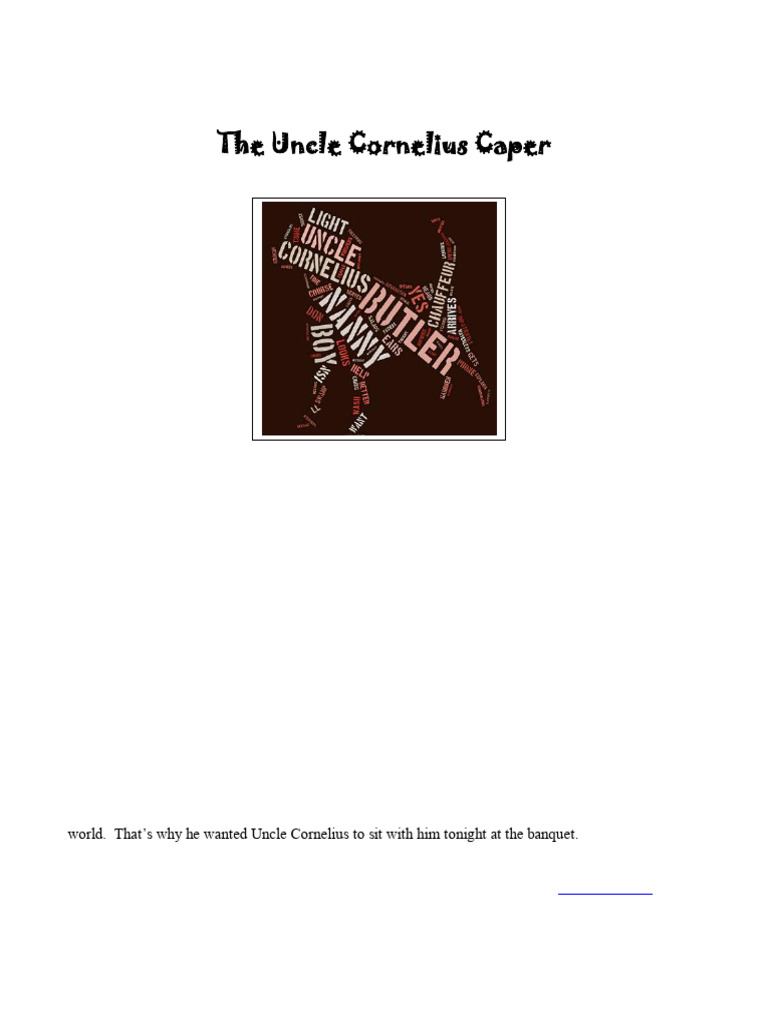 The Uncle Cornelius Caper | PDF