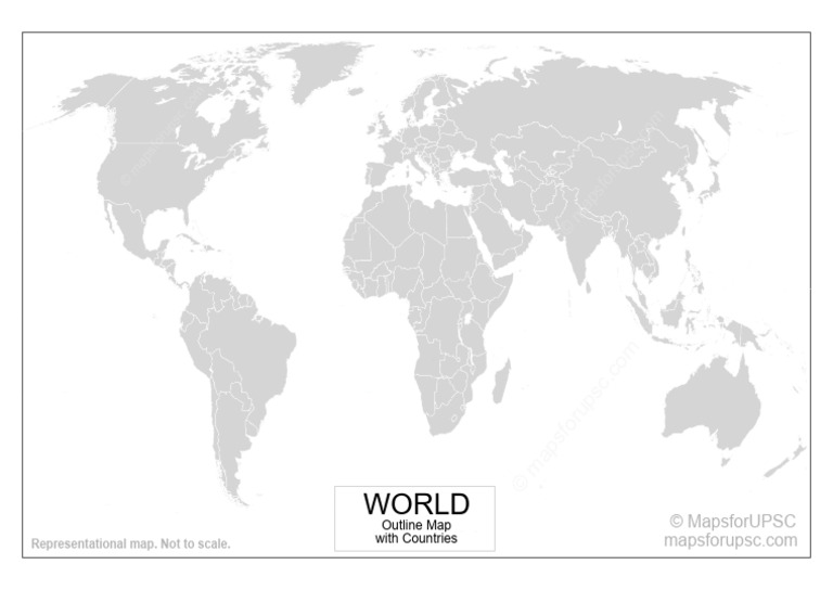 World Outline Map With Countries | PDF