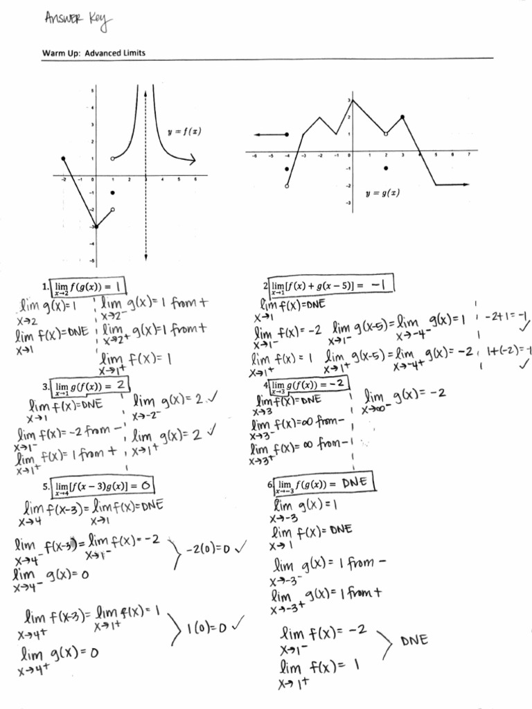 Adv Limit Comp Answer Key | PDF