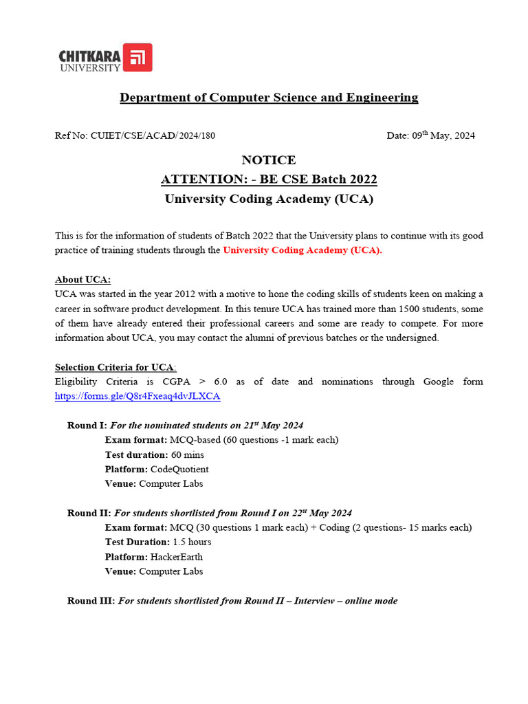 Uca Syllabus Imppp | PDF