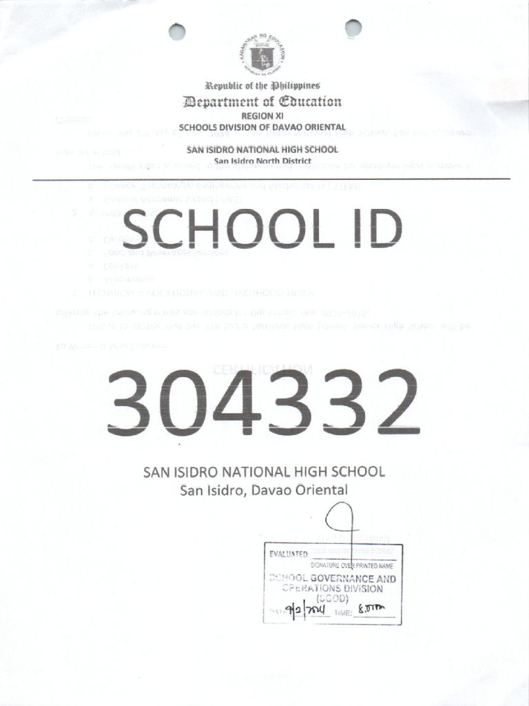 Deped ID | PDF
