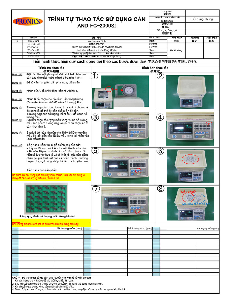 WPK-PS-49-04 - Huong Dan Su Dung Can FC-2000SI | PDF