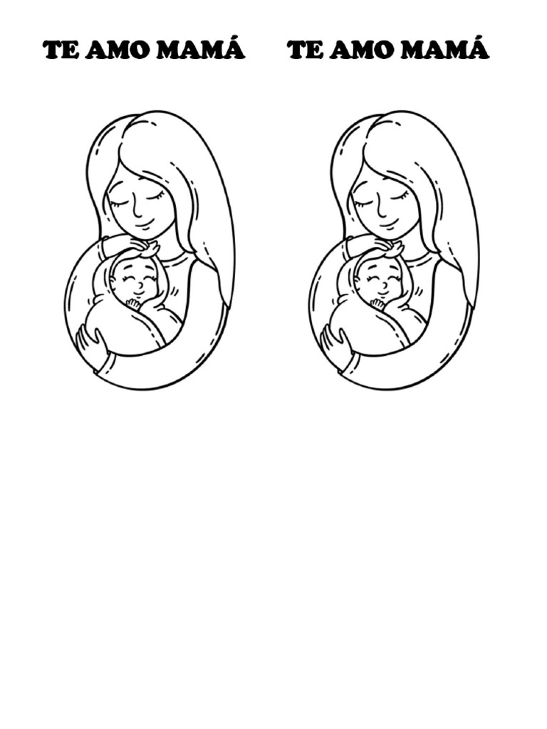 Colorear Mamá | PDF