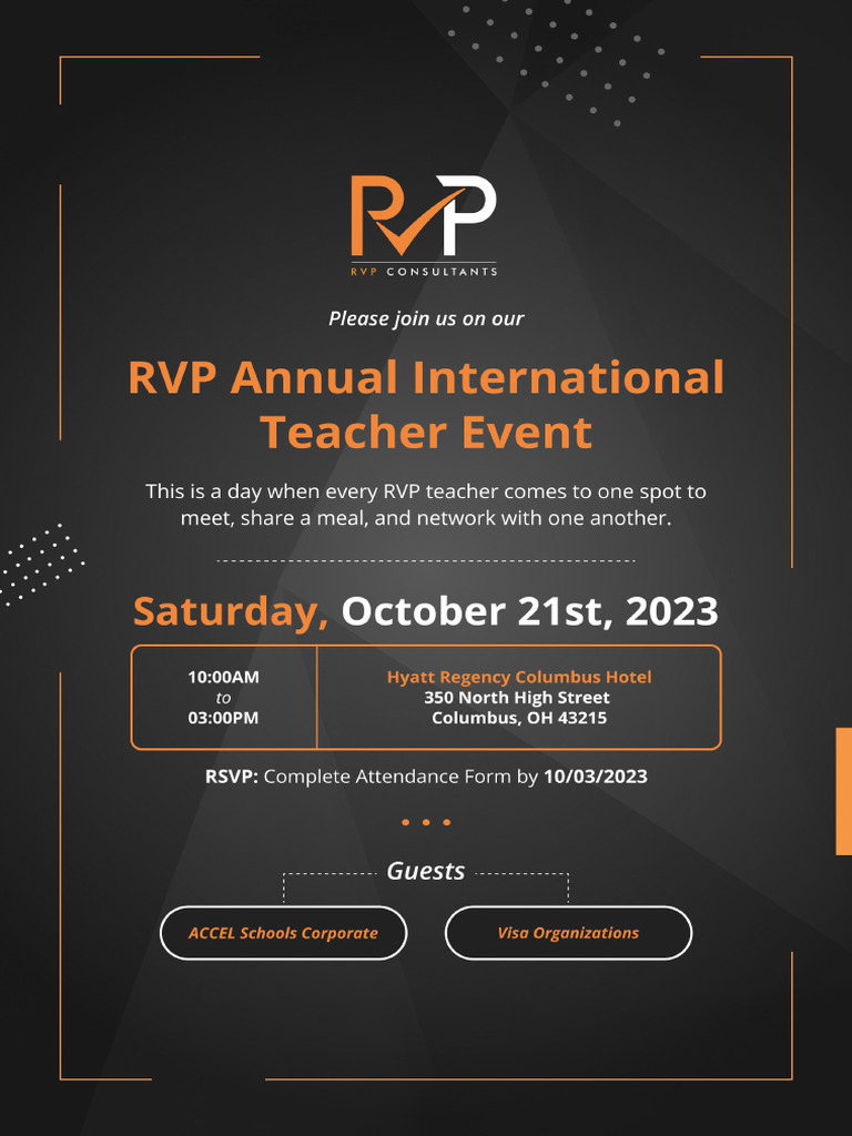 RVP Annual International Teacher Event Invite 4 | PDF