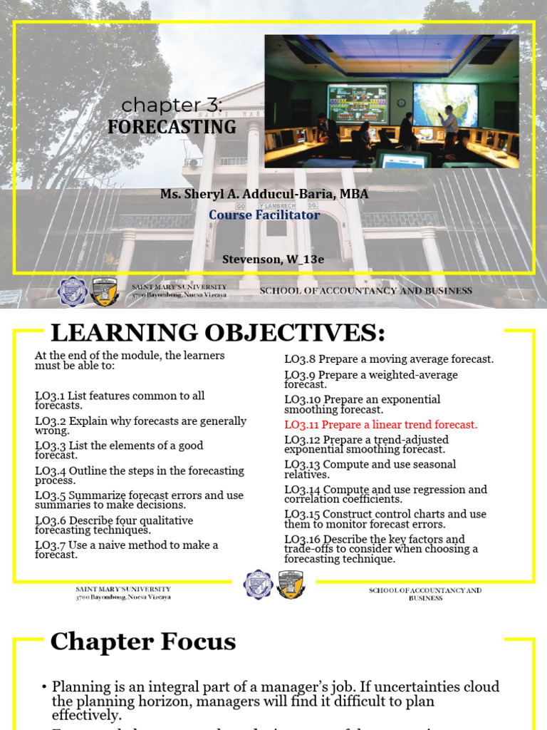 Chapter-03_Forecasting | PDF