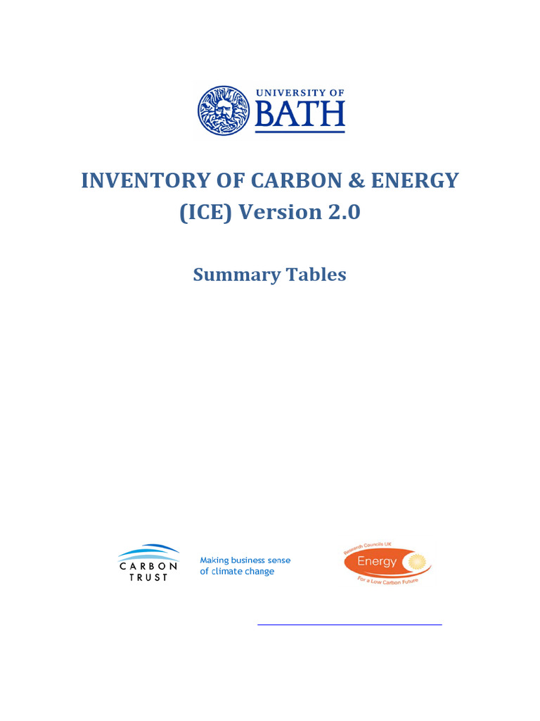 ICE v2.0 Summary Tables | PDF