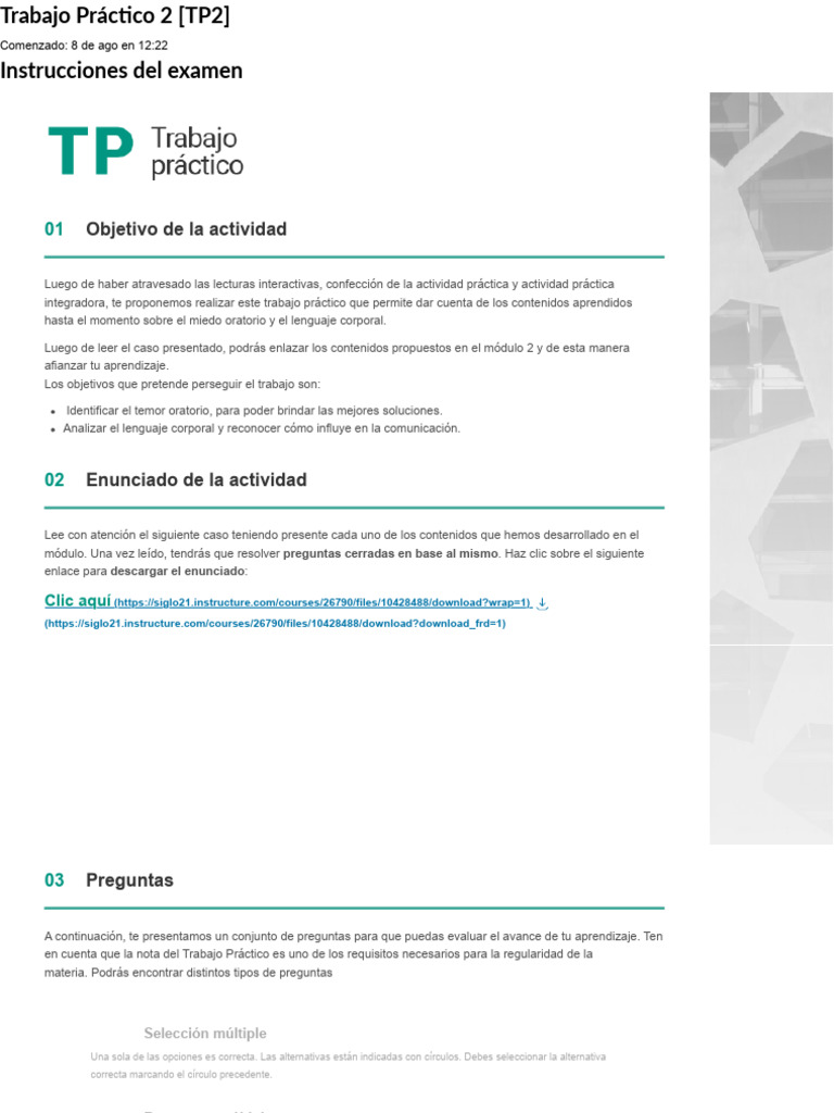 tp02 Oratoria 100 | PDF | Temor | Hablar en público